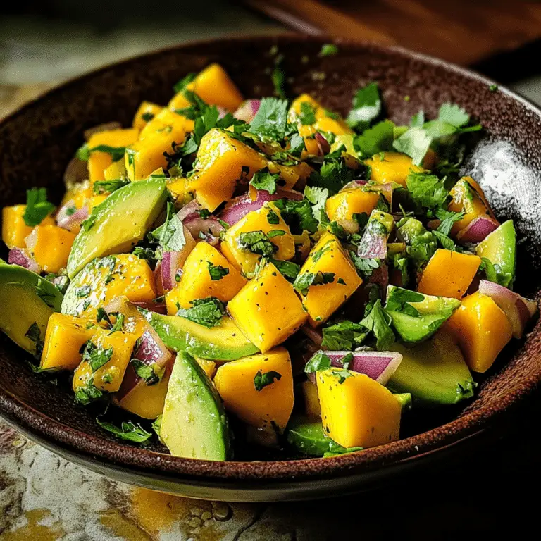 Avocado and Mango Salad