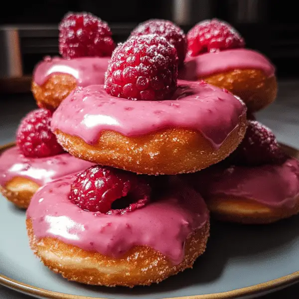 Baked Raspberry Donuts