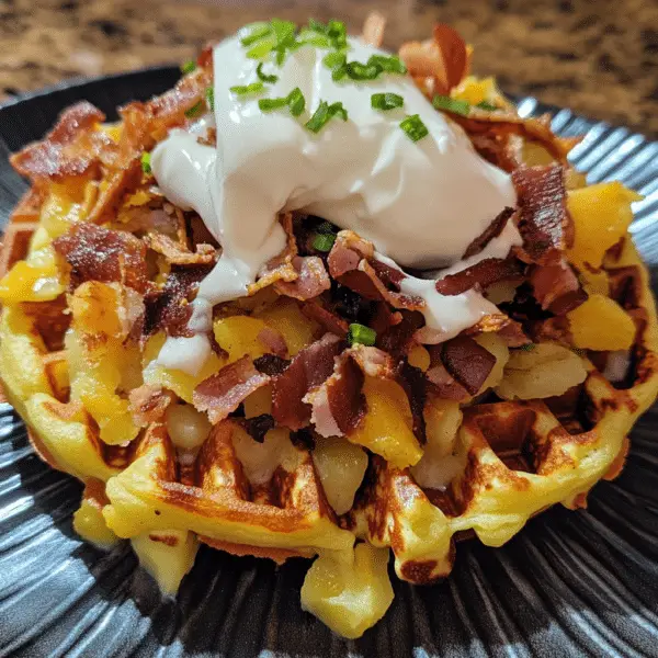 Loaded Potato Waffles