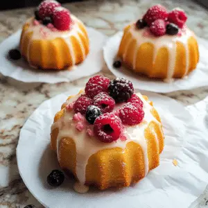 Mini Vanilla Pound Cakes