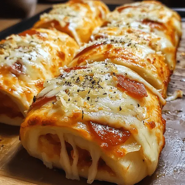 Cheesy Pepperoni Rolls