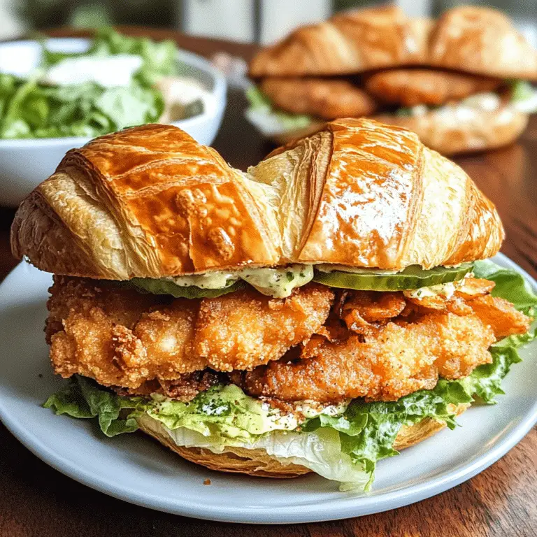 Crispy Chicken Croissant Sandwich