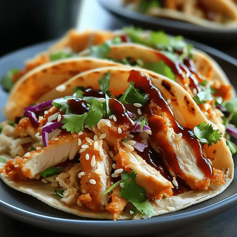 Asian-Style Chicken Tacos