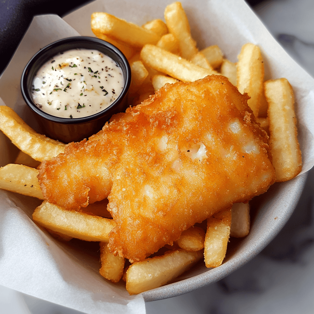 Juicy Cod Fish and Chips