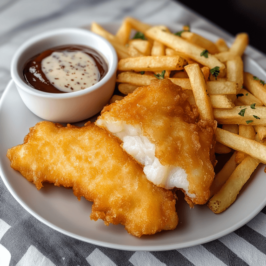 Juicy Cod Fish and Chips